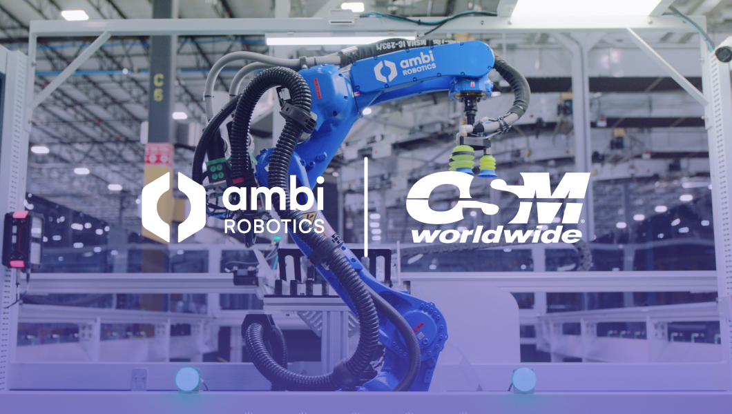 Ambi Robotics Deploying Parcel Sorting Robots At Osm Worldwide Warehouses Ambi Robotics Inc